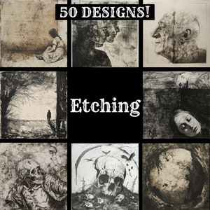 Etching Paper, Etching Printable Paper, Vintage Etching, Etching ...