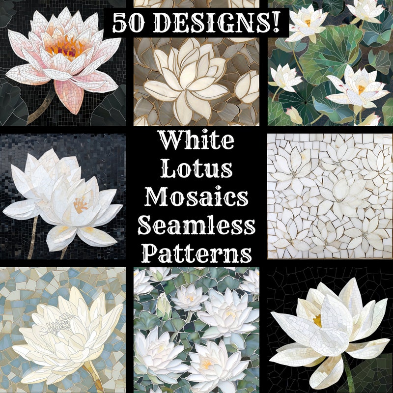 Lotus Mosaic - Etsy