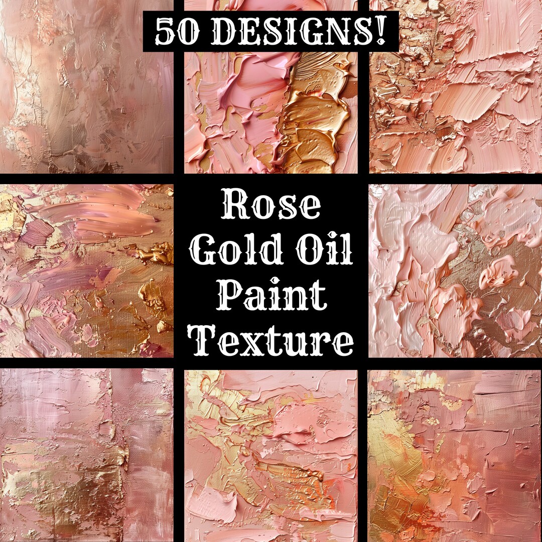 Rose Gold Oil Paint Texture Paper, Rose Gold Oil Paint Texture ...