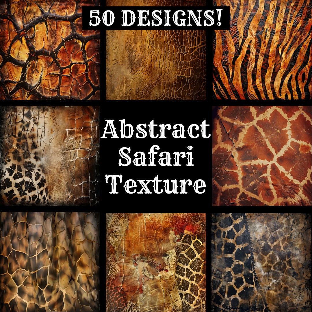 Abstract Safari Texture Paper, Abstract Safari Texture Printable Paper ...