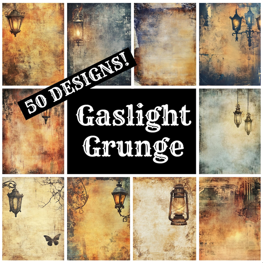 Gaslight Grunge Journal Paper, Gaslight Grunge Printable Paper, Vintage ...
