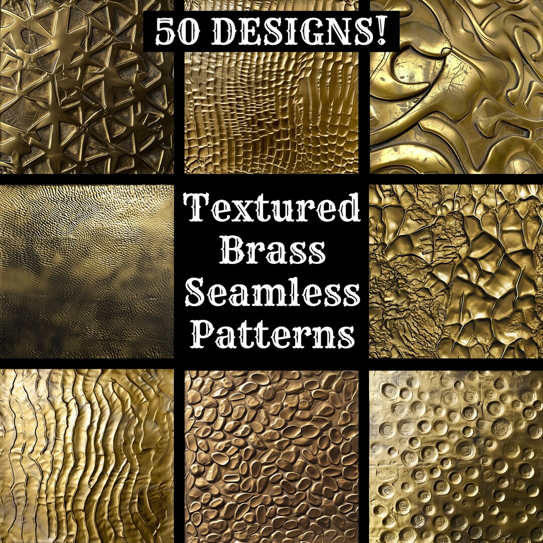 Textured Brass Seamless Patterns: Scrapbook Paper (digital Download) - Etsy