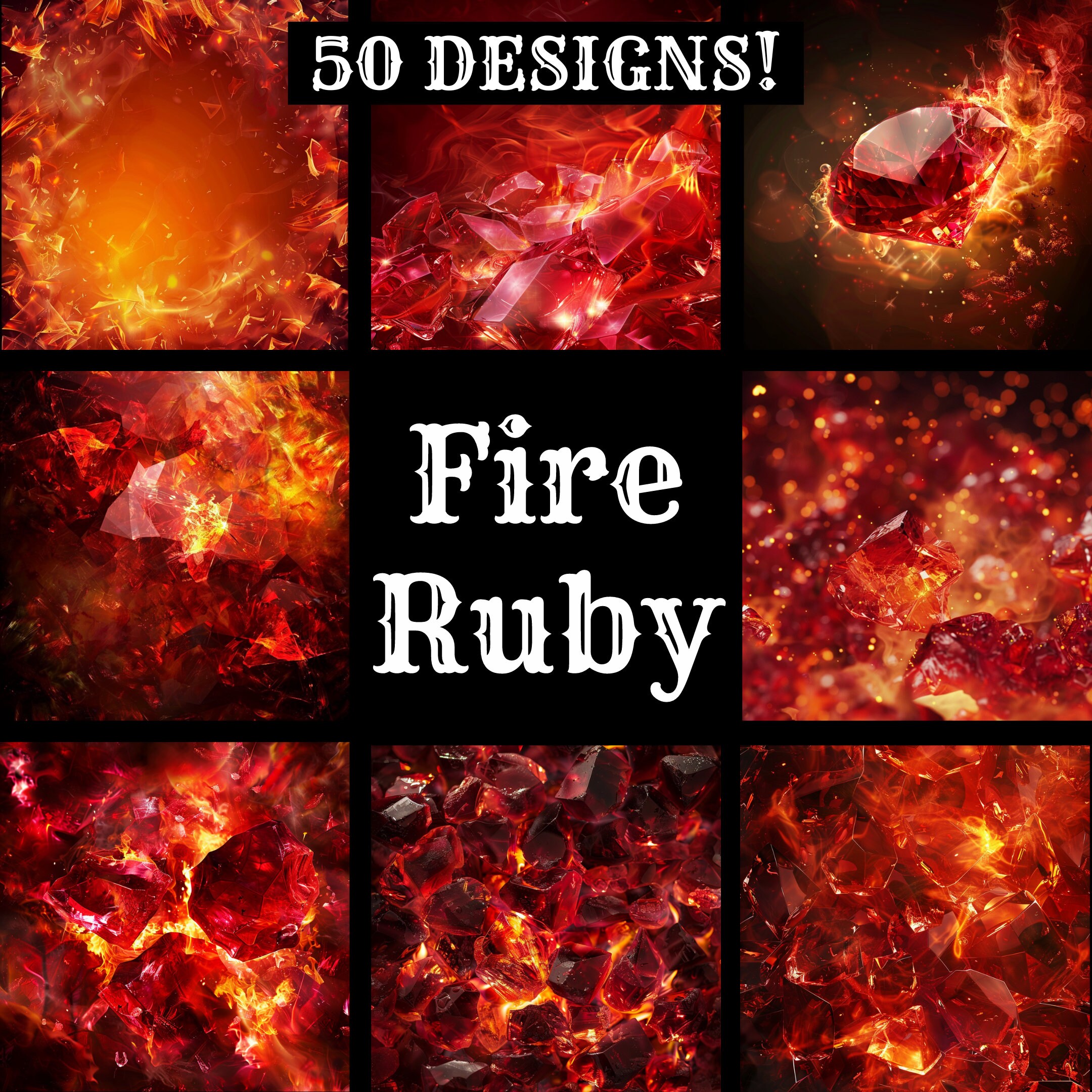 Fire Ruby Paper, Fire Ruby Printable Paper, Vintage Fire Ruby, Fire ...