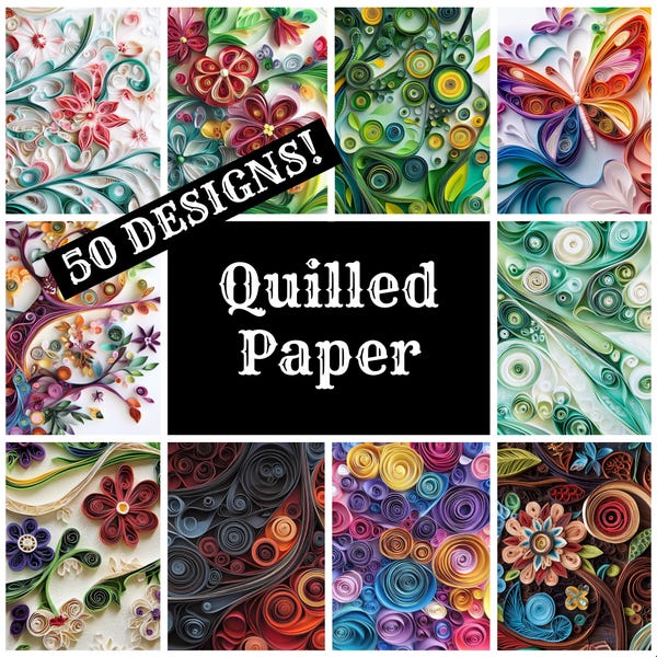 Digital Autumn Tree Quilling Art - Fall Printable Wall Decor - INSTANT ...