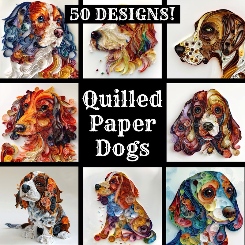 Dog Quilling Template - Etsy