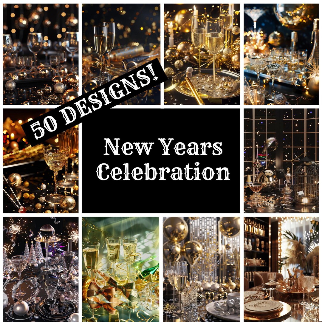 New Years Celebration Journal Paper, New Years Printable Paper, Vintage ...