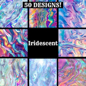 Iridescent Paper, Iridescent Printable Paper, Vintage Iridescent ...