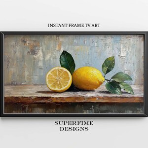 Still Life Lemon Frame TV Art, Still Life Lemon TV Scenery Screensaver ...
