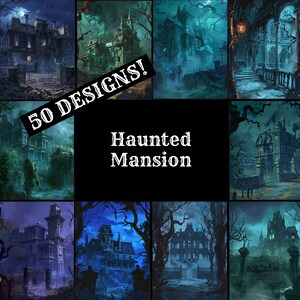 Haunted Mansion Journal Paper, Haunted Mansion Printable Paper, Vintage ...