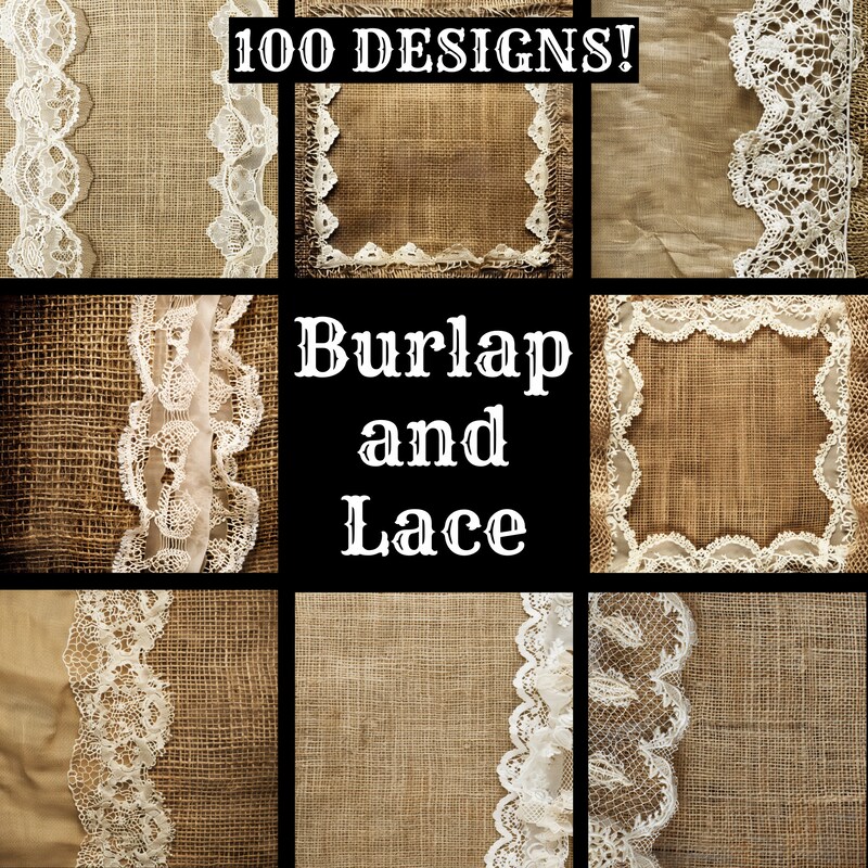 Burlap and Lace - Etsy