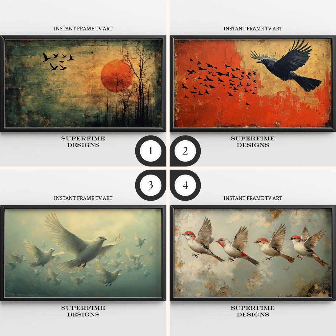 Flying Bird Flock TV Art: Scenery Screensaver (digital Download) - Etsy