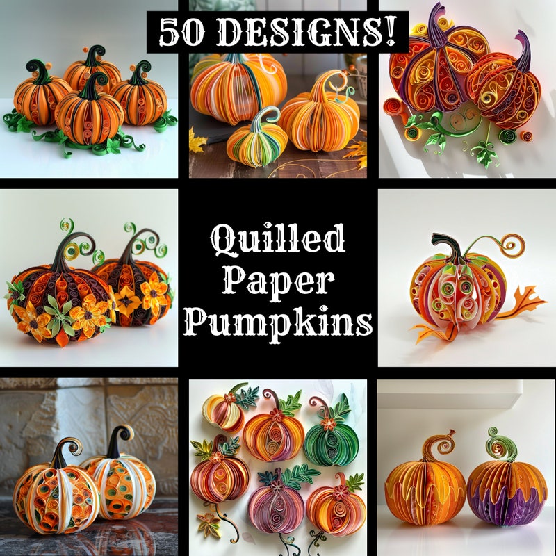 Pumpkin Quilling Pattern - Etsy
