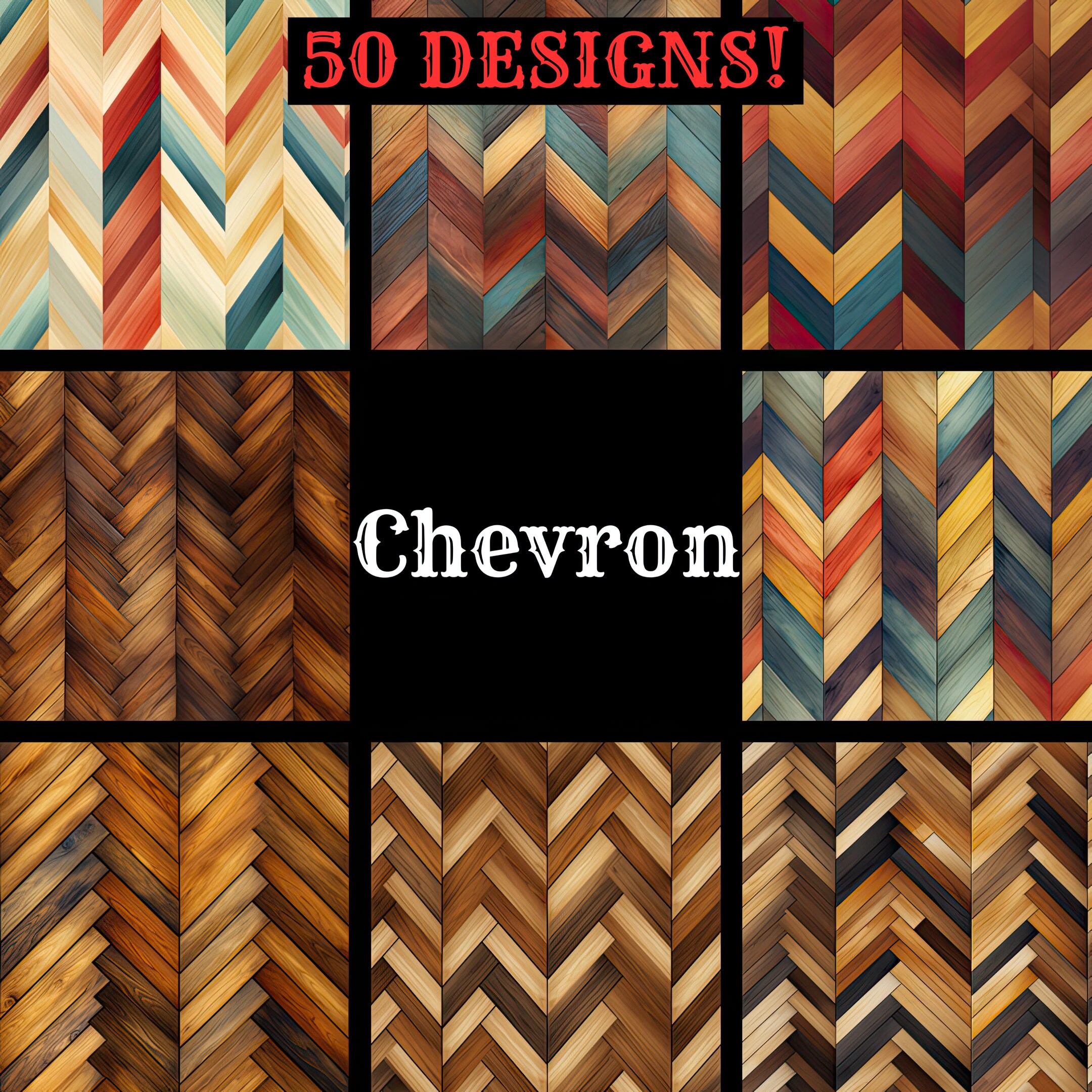 Seamless Chevron Wood Digital Paper, Printable Scrapbook Paper Wood ...
