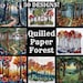 Quilled Paper Forest: High-resolution Digital Paper (PNG) - Etsy