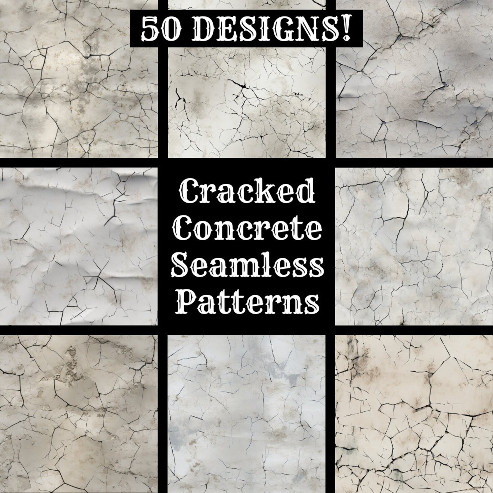 Gebrochener Beton Musterdesign: Digitales Papier (PNG) - Etsy.de