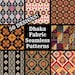 Dhaka Fabric Seamless Patterns: Printable Scrapbook Paper (digital ...