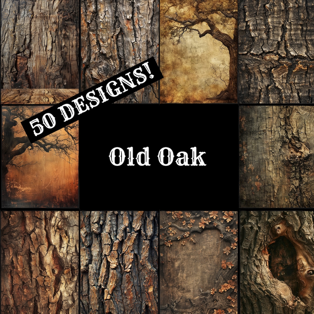 Vintage Printable Old Oak Journal Paper for Scrapbooking and Art ...