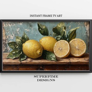 Still Life Lemon Frame TV Art, Still Life Lemon TV Scenery Screensaver ...