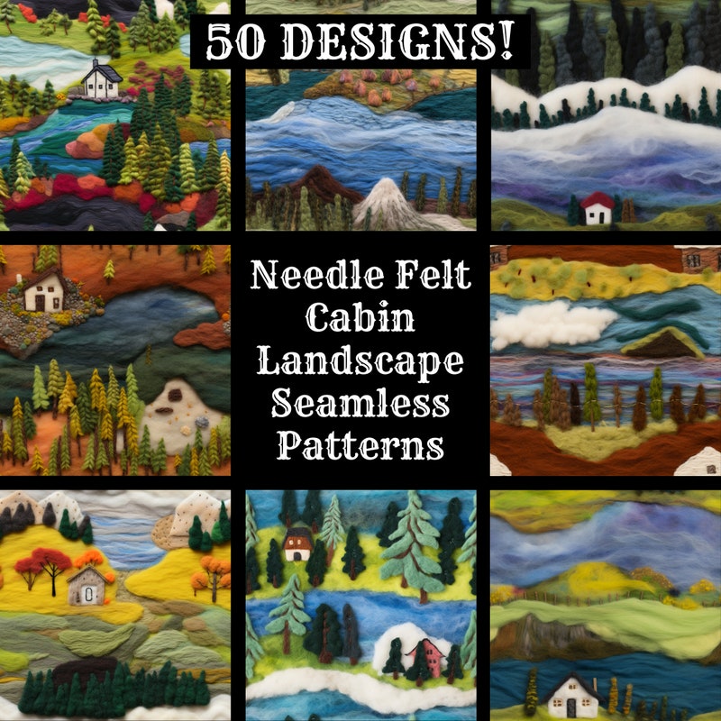 Needle Felt Landscapes Kit - Etsy