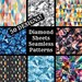 Diamond Pattern Seamless Digital Paper: Printable Scrapbook Textures ...