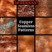 Copper Seamless Digital Paper, Printable Scrapbook Paper Seamless ...