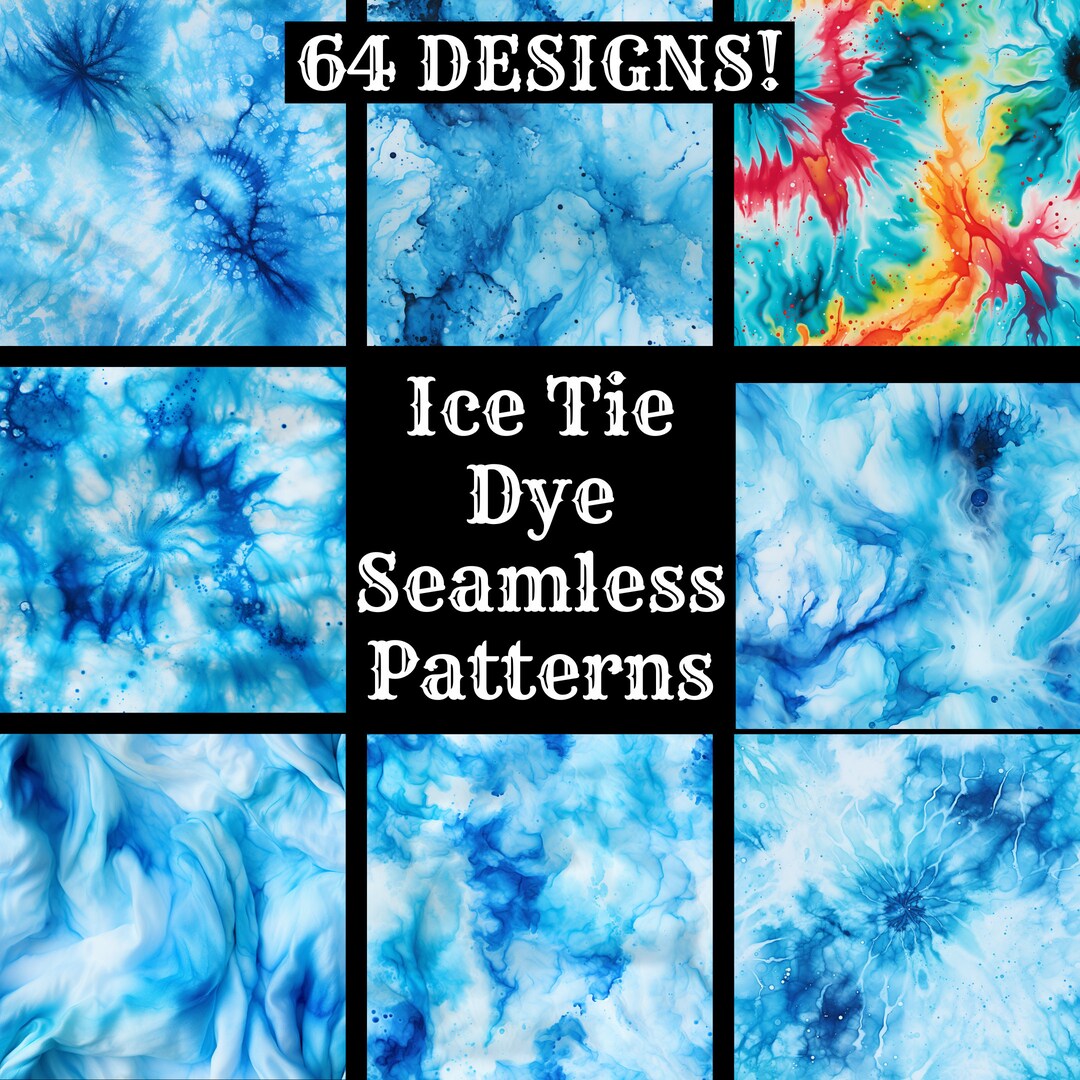 Ice Tie Dye Seamless Digital Paper, Printable Scrapbook Paper Seamless ...