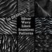 Silver Wavy Lines Seamless Patterns: 50 Digital Papers (digital ...