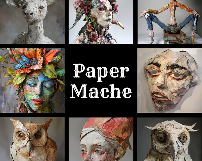 Wabi Sabi Paper Mache Clay Canvas Abstract Wall Art, Organic Wabi Sabi ...
