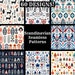 Scandinavian Seamless Pattern: 60 Printable Digital Papers (PNG) - Etsy