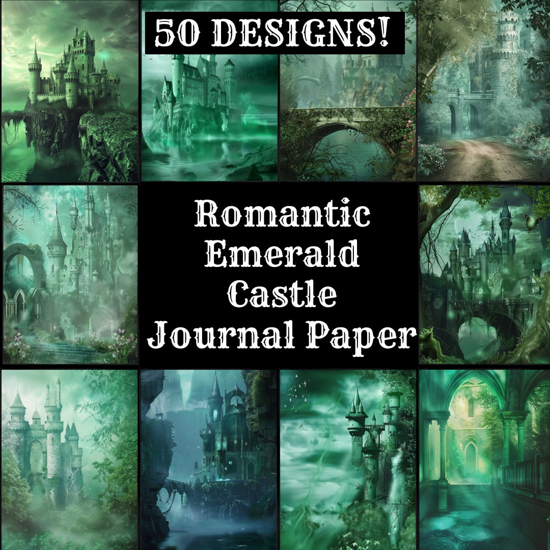 Romantic Emerald Castle Journal Paper, Romantic Emerald Castle ...