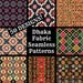 Dhaka Fabric Seamless Patterns: Printable Scrapbook Paper (digital ...