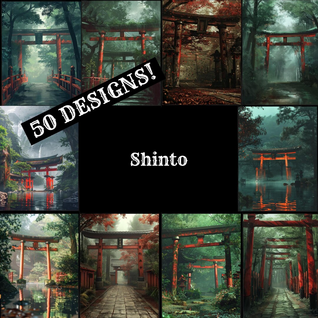Shinto Digital Paper: Vintage Journal Inserts (PNG, 8.5x11 In) (digital ...