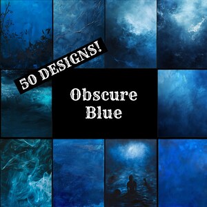 Vintage Obscure Blue Printable Journal Paper Inserts and Scrapbook ...