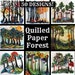 Quilled Paper Forest: High-resolution Digital Paper (PNG) - Etsy