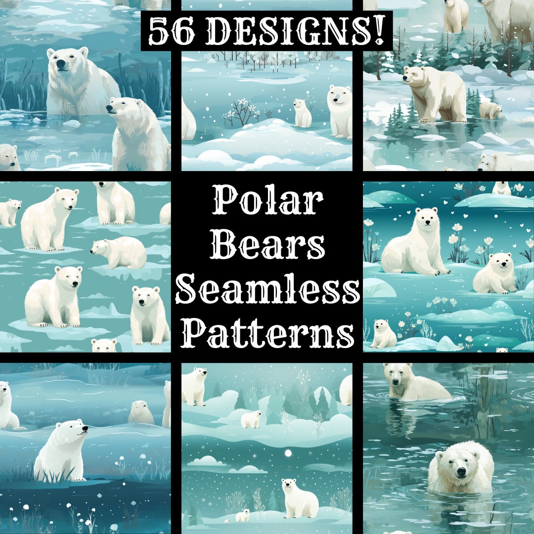 Polar Bear Pattern Printable – Polar Bear Template for Coloring ...