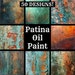 Patina Oil Paint Paper, Patina Oil Paint Printable Paper, Vintage ...