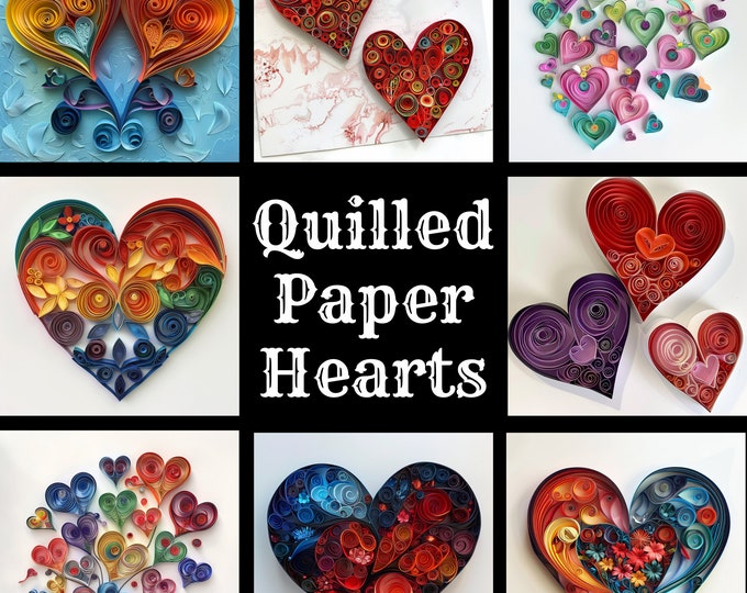 Paper Quilled Heart - Etsy