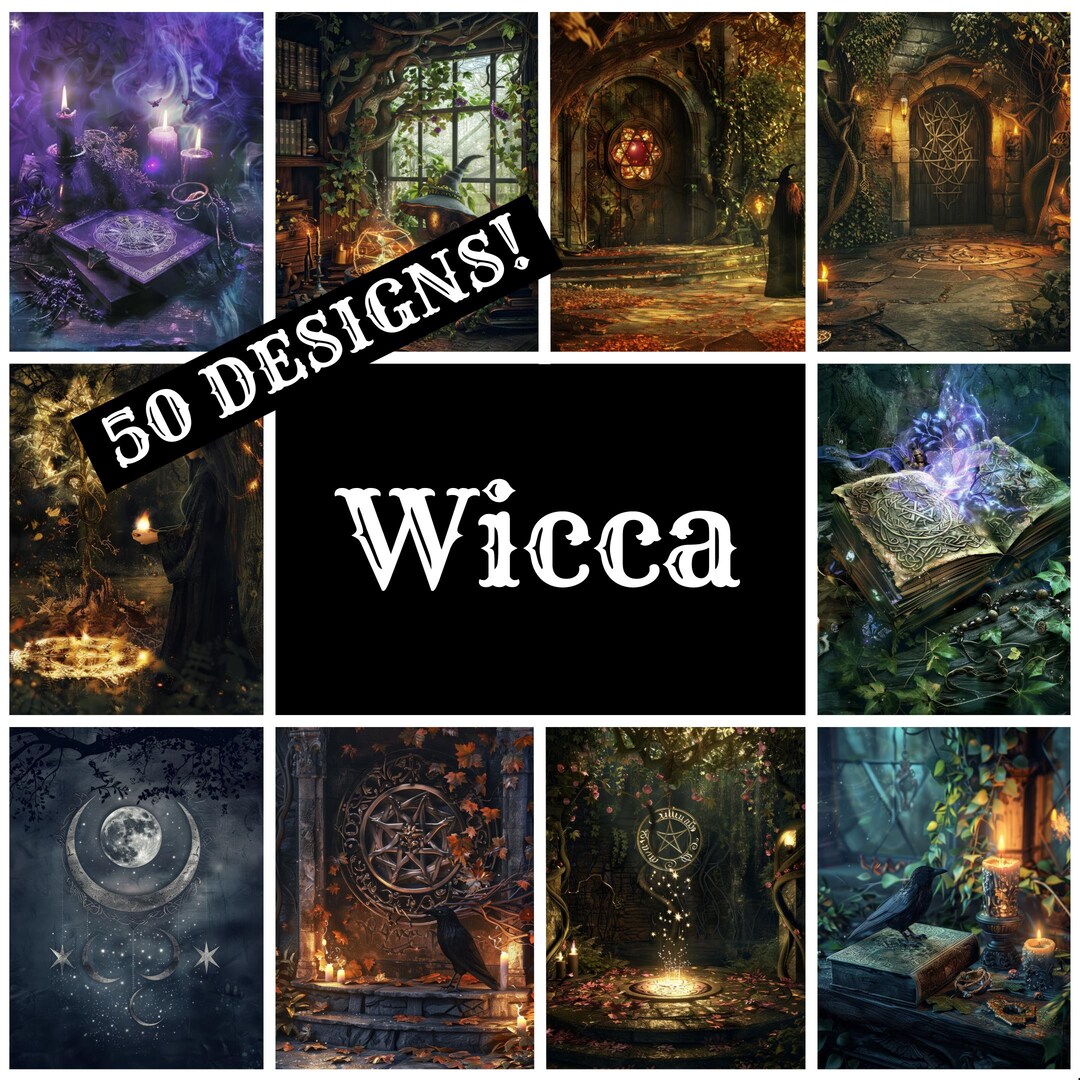 Wicca Journal Paper: Vintage Scrapbook Pages (digital Download) - Etsy