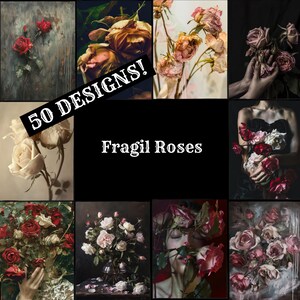 Fragile Roses Journal Paper: Vintage Scrapbook Printables (digital ...