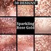 Sparkling Rose Gold Digital Paper: High-resolution Scrapbook (PNG ...