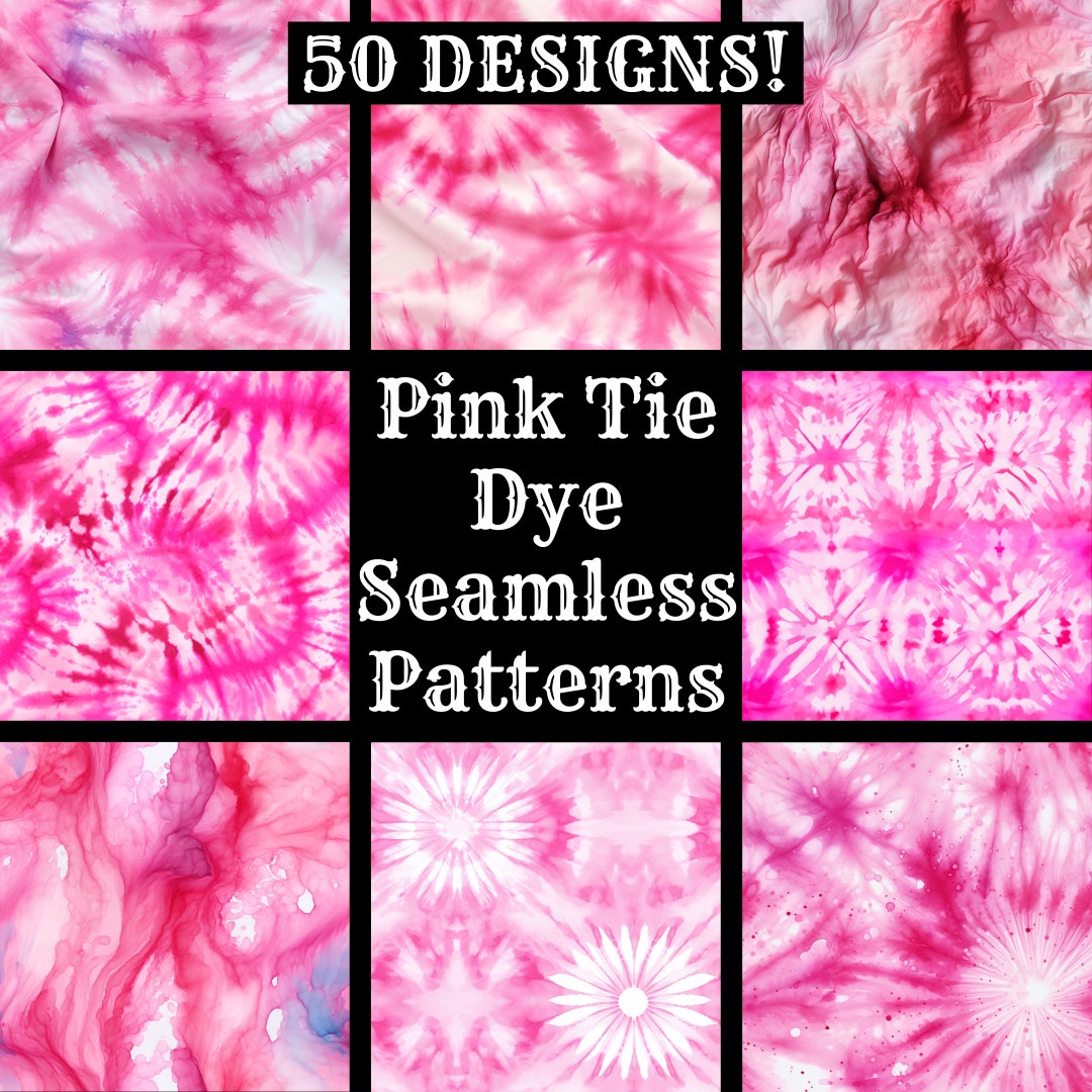 Pink Tie Dye Seamless Digital Paper, Printable Scrapbook Paper Seamless ...