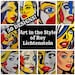 Roy Lichtenstein Style Digital Paper: 50 PNG Art Journal Inserts (8 ...