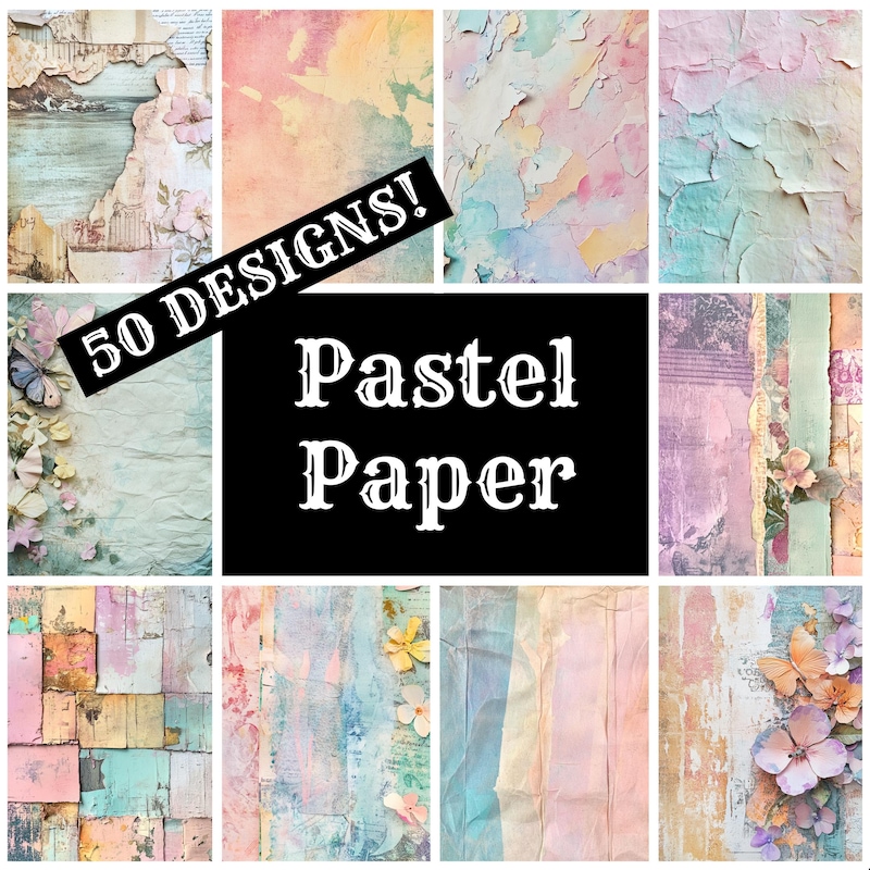 Pastel Papers - Etsy