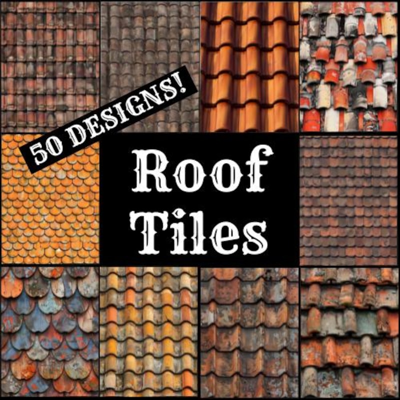 Red Tiles Vintage - Etsy