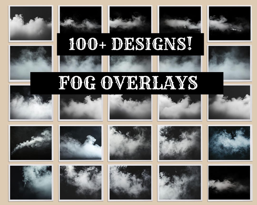 Fog Digital Overlay Bundle: High-resolution Photography Backdrops ...