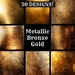 Metallic Bronze Gold Digital Paper: High-resolution Journaling (digital ...