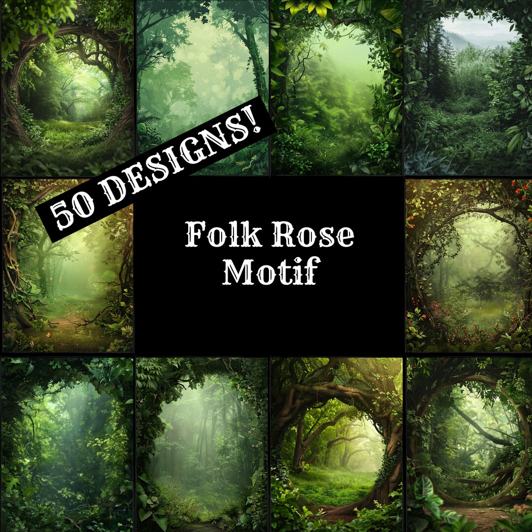 Forest Frame Journal Paper, Forest Frame Printable Paper, Vintage ...