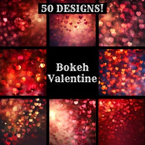 Bokeh Valentine Paper, Bokeh Valentine Printable Paper, Bokeh Valentine ...