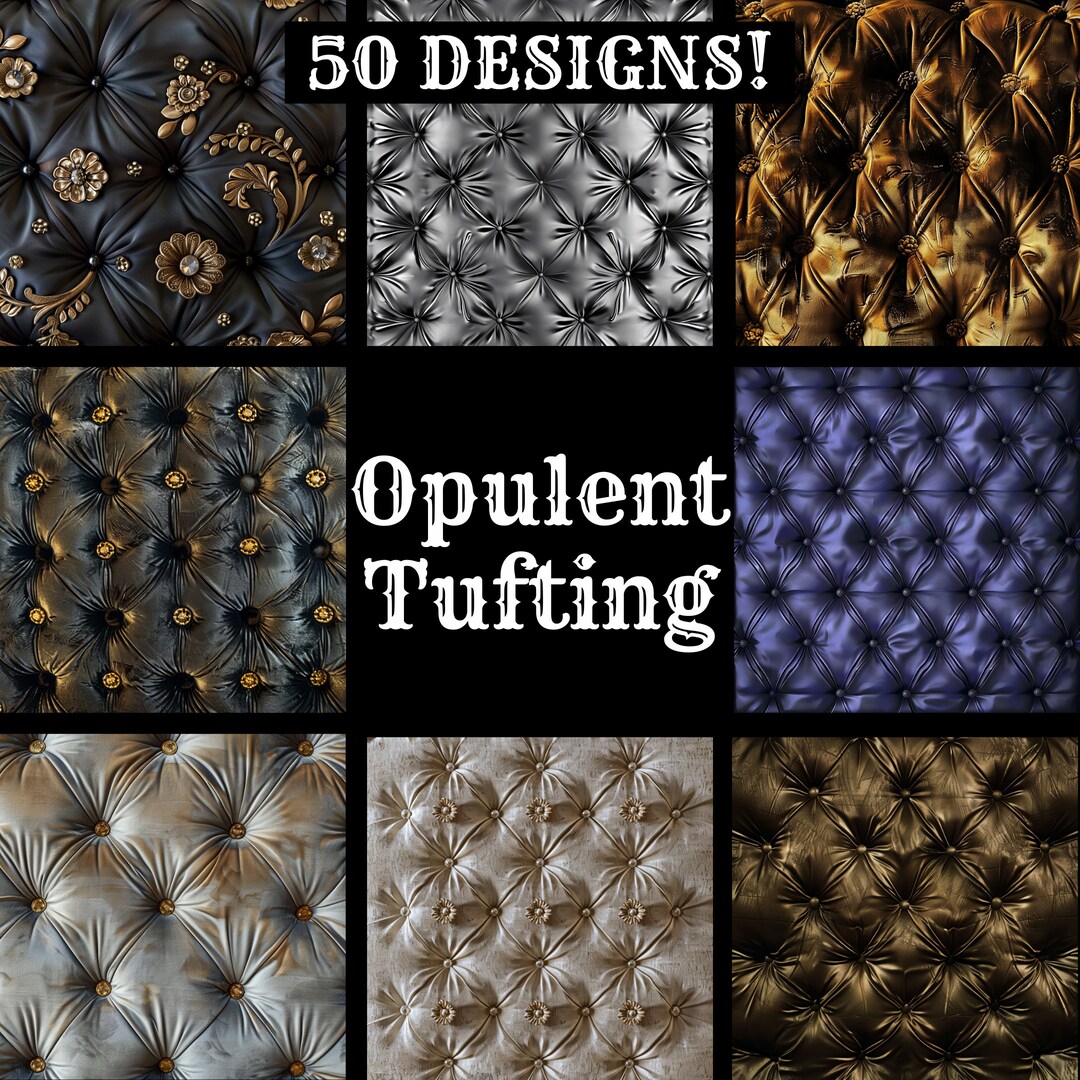 Opulent Tufting Paper, Opulent Tufting Printable Paper, Vintage Opulent ...