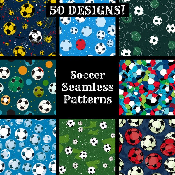 Soccer Pattern - Etsy